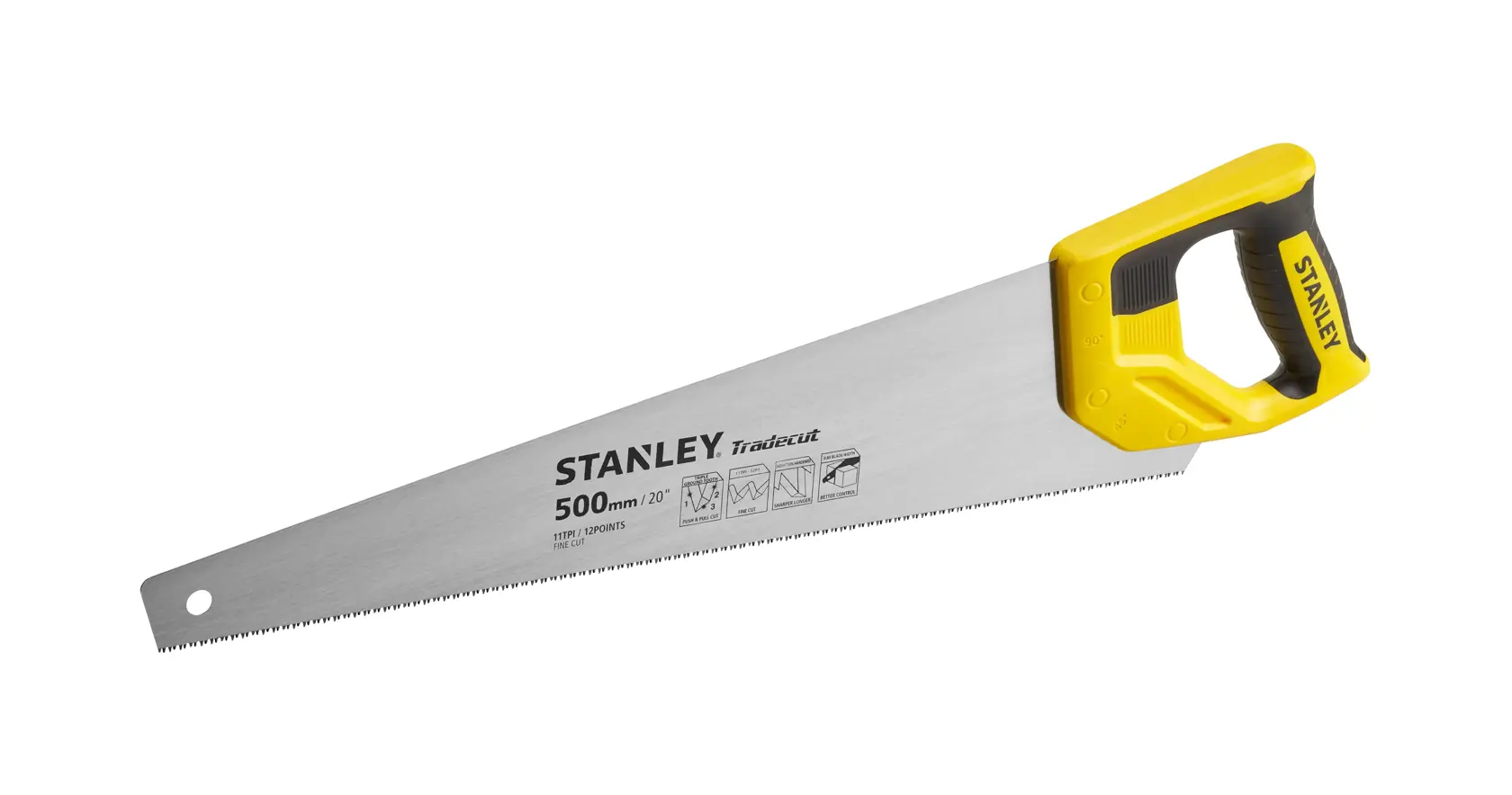 Scie égoïne Tradecut™ 500 mm, coupe fine, 11 dents/pouce
