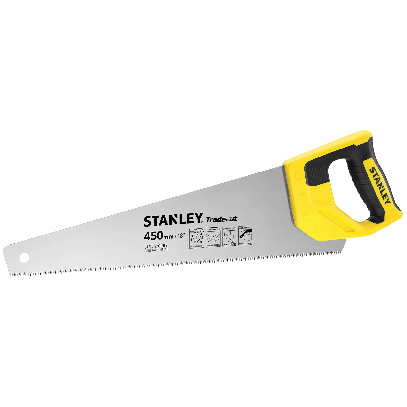 Scie égoïne Tradecut™ 450 mm, coupe universelle, 8 dents/pouce